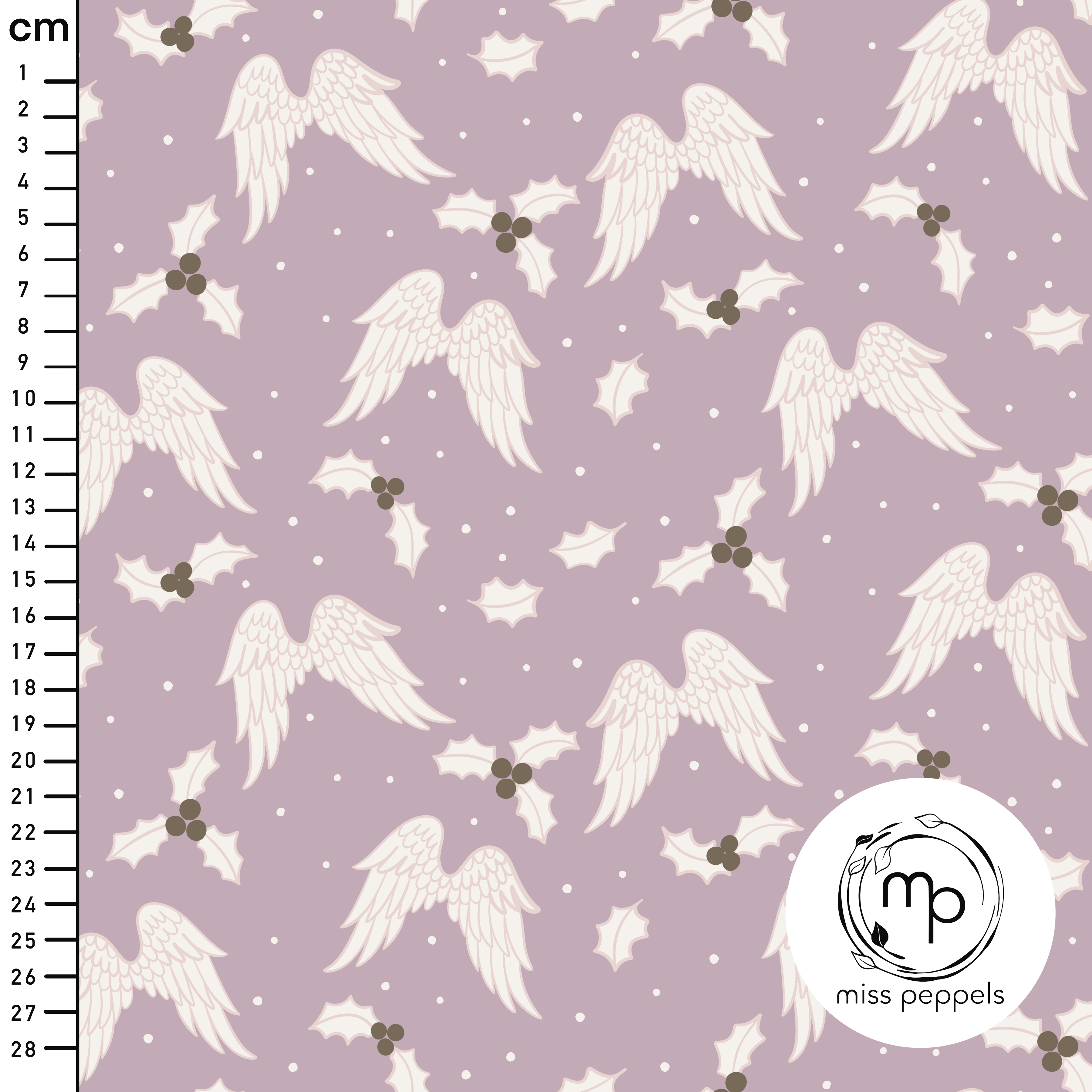 Bio Stoff - Engelfluegel Mauve von misspeppels