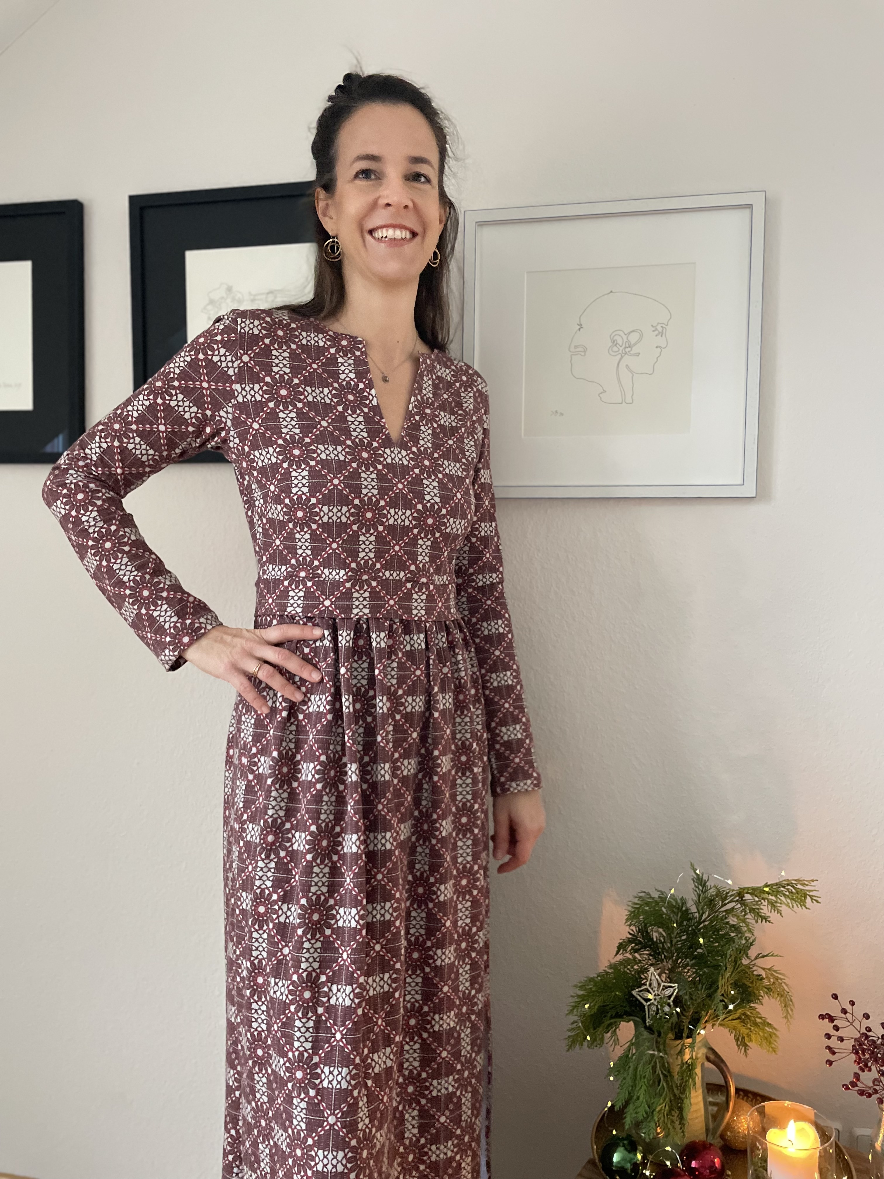 Bio Fabric - Crochet Blanket Burgundy Red - Creative Sewing Ideas