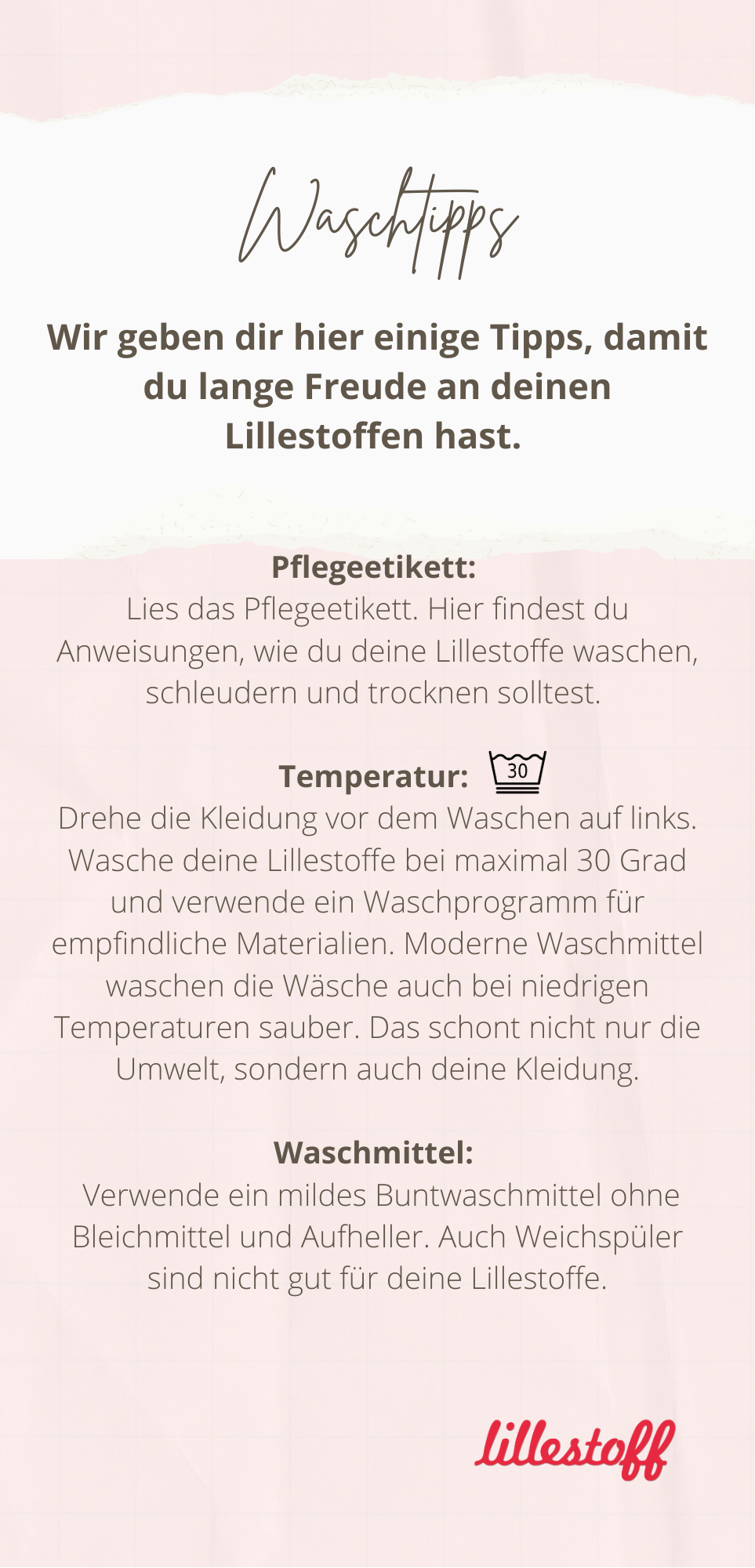 General washing information