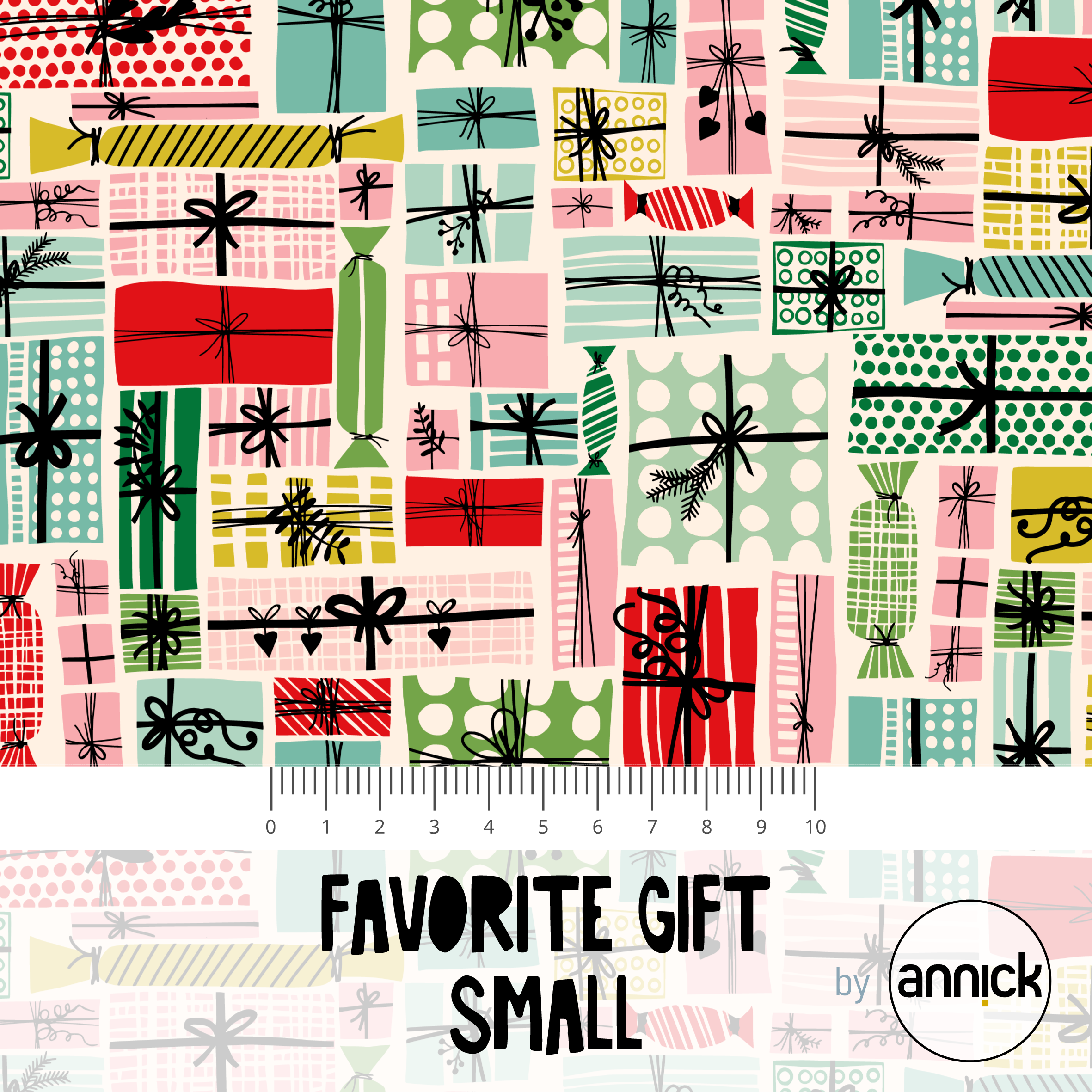 Bio Webware Stoff - Favorite Gift Small - Annick, bunt, , 100% Bio ...