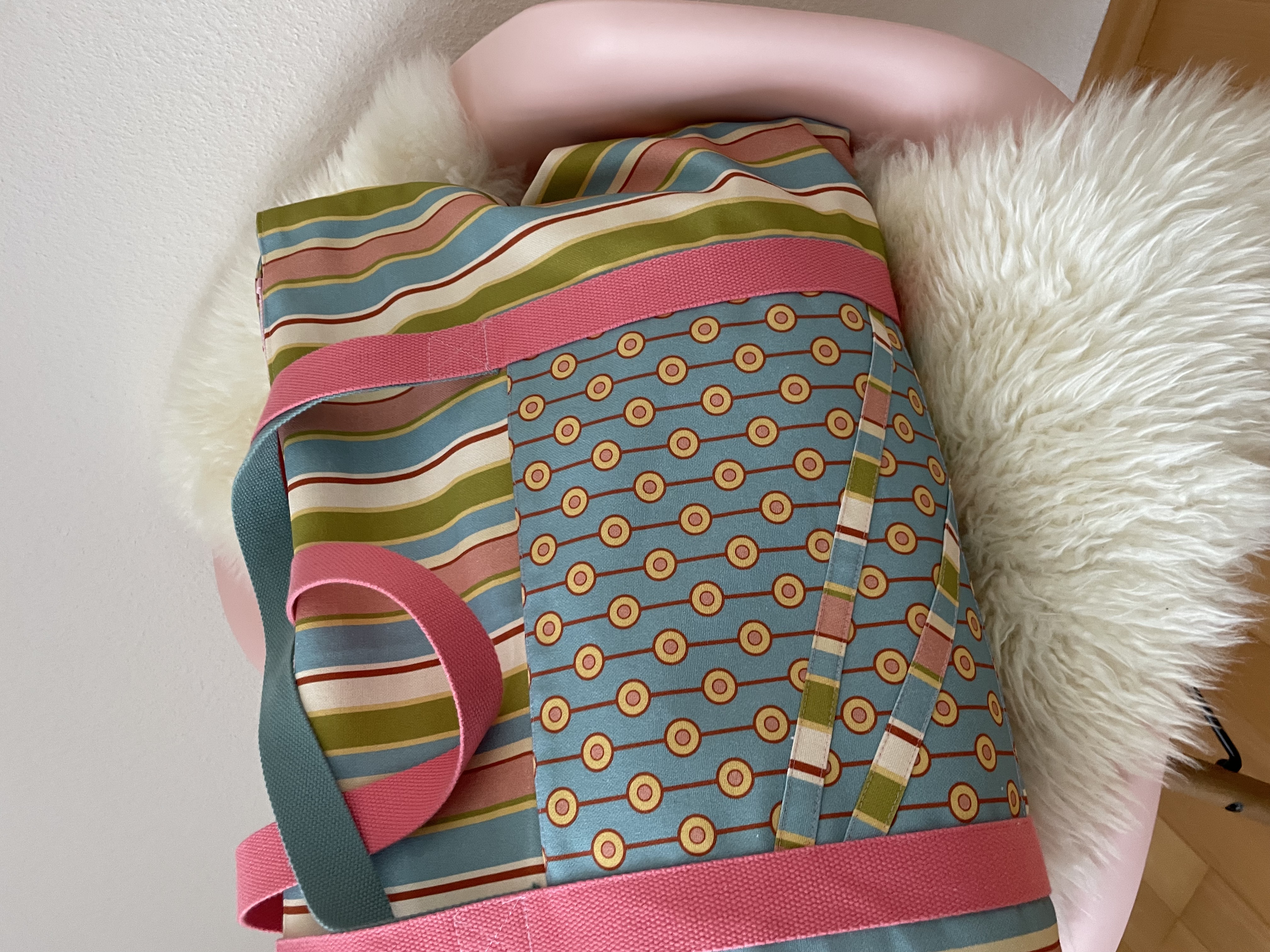 Bio Fabric Retrospirit Geo Mauve - Creative Sewing Design