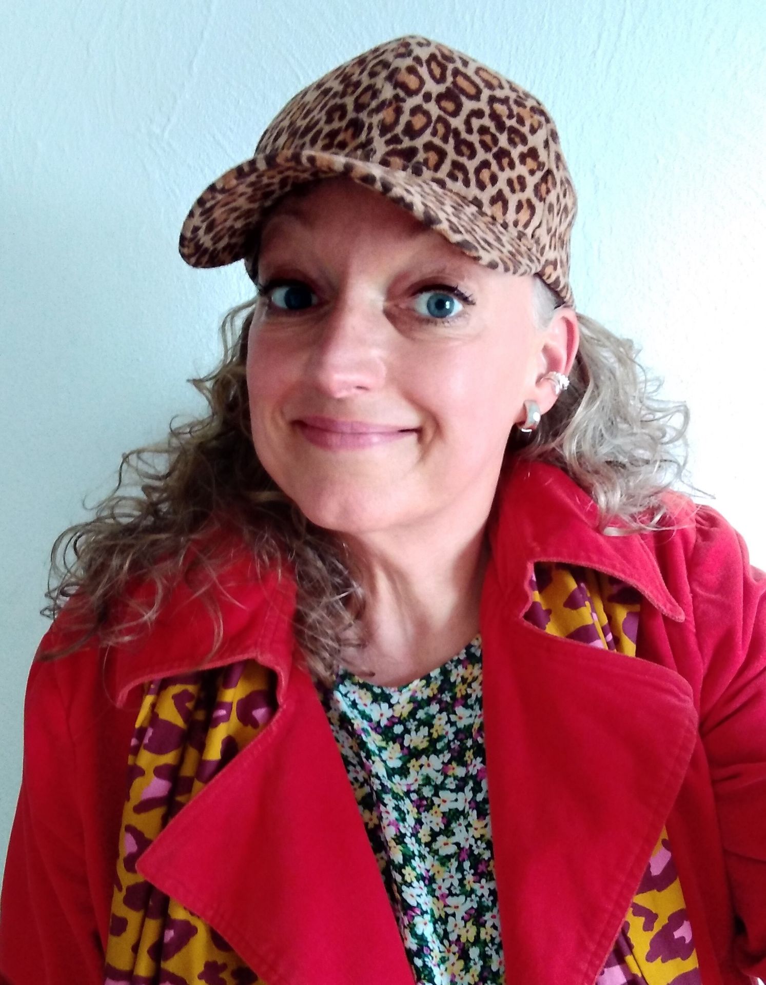 Ommi Blue by Fummelhummel - Colorful Bio Fabric with Flowers